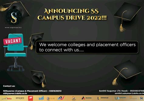 nithyasree s on linkedin campus drive placement ssgroup abits