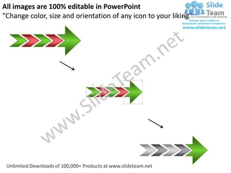 Arrow Diagram Describing Process Details Stages Free Flowchart Program Power Point Templates PPT