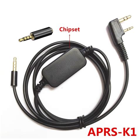 Aprs K1 Cable Audio Interface Cable For Baofeng Uv5r Uv 82 5ra 5rb Wouxun Tyt Aprspro