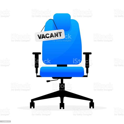 빈 표지판이있는 사무실 의자 우리는 고용하고 있으며 공석을 공개하고 있습니다 채용 및 채용 개념 벡터 일러스트레이션 불충분에 대한 스톡 벡터 아트 및 기타 이미지 Istock