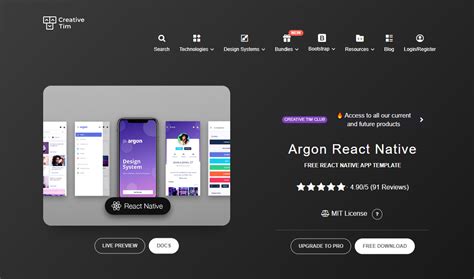 Free React Native Templates To Start Your App Development