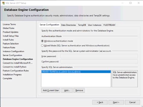 Configuring Sql Server