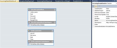 C Crystal Report Not Displaying Data When 1 Of Dataset Table Is