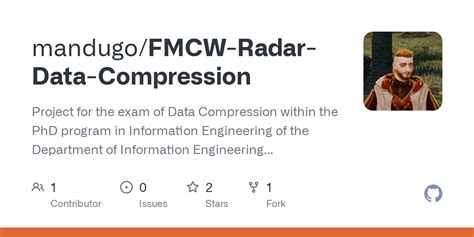 Github Mandugofmcw Radar Data Compression Project For The Exam Of