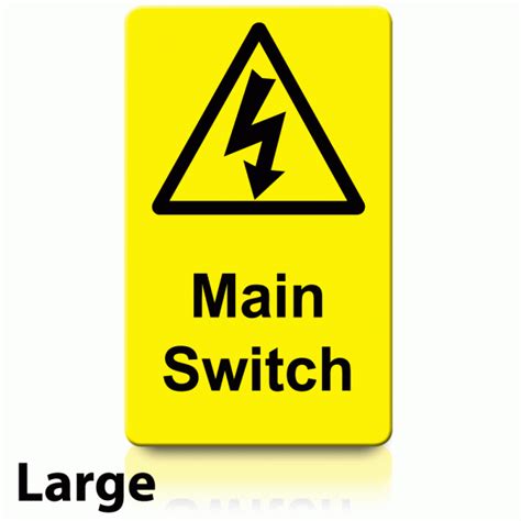 Buy Main Switch Labels Connection Stickers