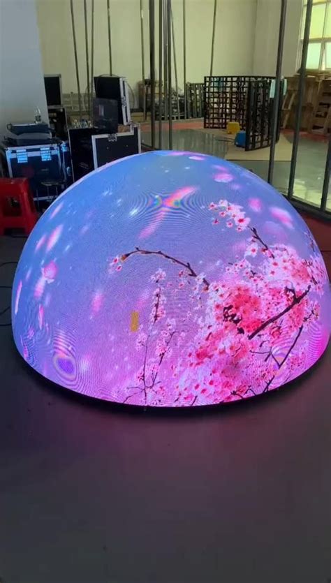 Make A Sphere Screen With Led [video] In 2024 Interactive Art Installation House Design