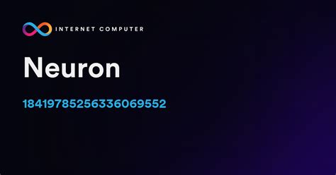 Neuron 18419785256336069552 Icp Dashboard
