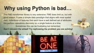 When To Use Python In FME PPT
