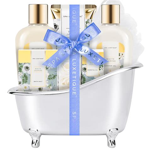 Spa Luxetique Bath And Body Ts For Women 8pcs Jasmine Scented Spa