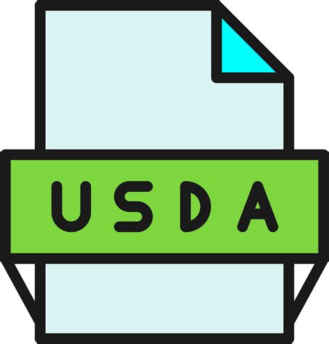 Usda File Format Icon 15828178 Vector Art At Vecteezy