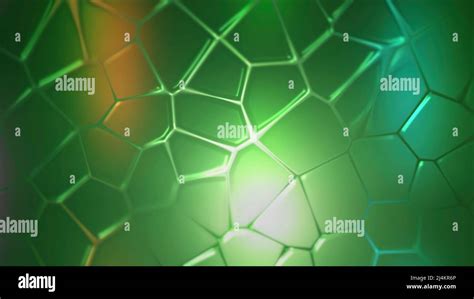 Spinning Surface With Rows Of Hexagons Seamless Loop Motion Concept Of Connection Rotating