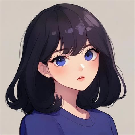 Captivating Animestyle Illustration Of A Beautiful Girls Head
