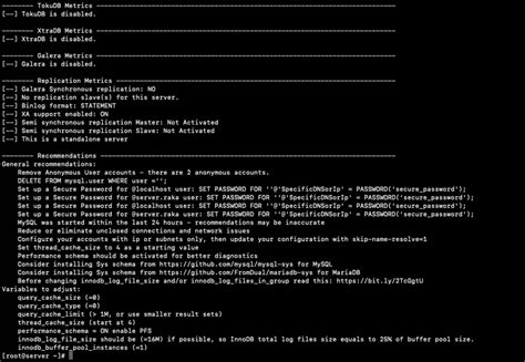 optimasi database mysql menggunakan mysqltuner