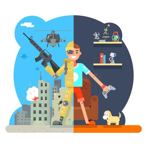 Gaming Curved Display Thin Line Icon Computer Curved Monitor Vector Illustration Isolated On