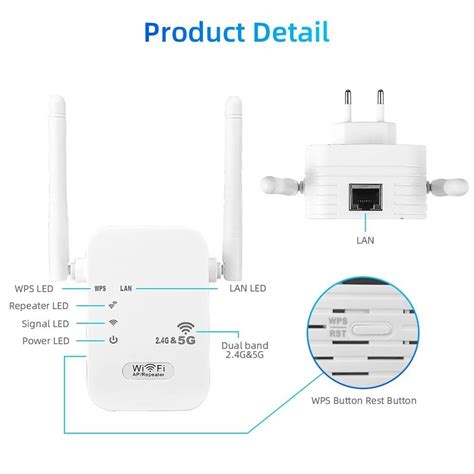 G Ghz Wifi Repeater Mbps Router Amplifier Wi Fi Long Range Extender Wifi Signal Booster