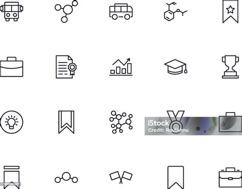 교육 라인 아이콘이 설정되었습니다 웹 디자인 모바일 앱 Ui 디자인 등을 위한 고품질 표지판 모음 교육 학교 대학 학습의 개요