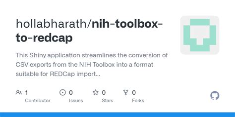 Github Hollabharathnih Toolbox To Redcap This Shiny Application Streamlines The Conversion