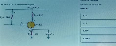 [solved] A Transistor Circuit Is Shown In The Fig