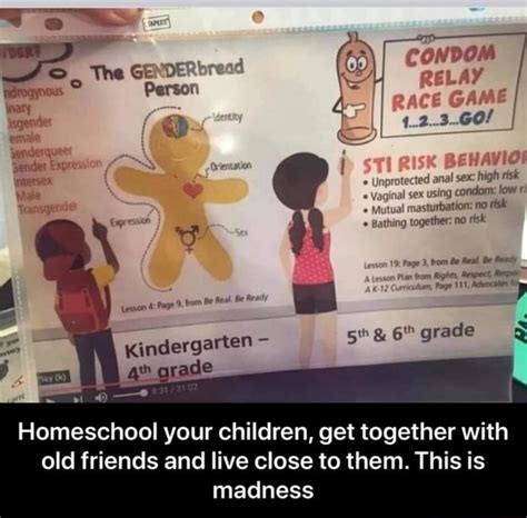 The GENDERbread CONDOM RELAY Anal Sex High Risk Using Condom Low Urbation No Risk Together