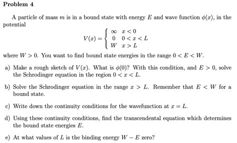 Solved Quantum Mechanics Chegg