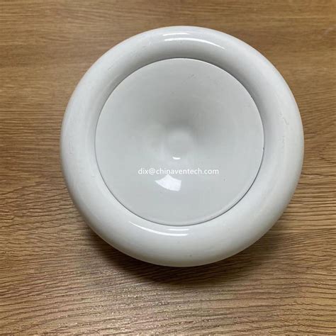 Hvac Round Ceiling Ducting Supply Air Vents White Color Metal Disc