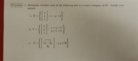 Solved Points Determine Whether Each Of The Following Chegg