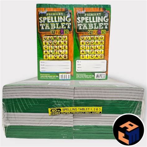 Vanda Spelling Tablet For Grade 1 2 And 3 40 Booklets Shopee Philippines