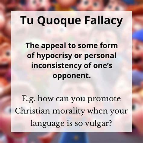 What Is The Tu Quoque Fallacy