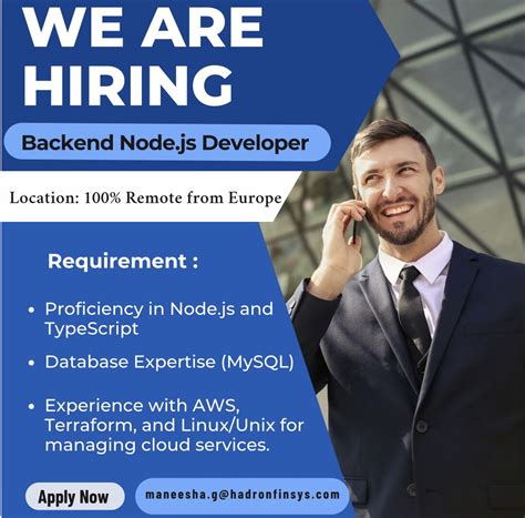Nodejsdeveloper Backenddeveloper Typescript Aws Remotejobs Itjobs Hadron Talent