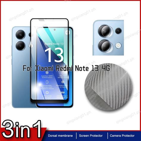 3 IN 1 Xiaomi Redmi Note 13 134G Screen Protector Tempered Glass FOR Redmi Note 13 4 5g Note 13