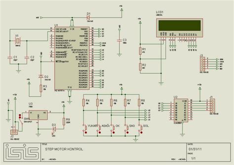 Unipolar Stepper Motor Controller Circuit Diagram