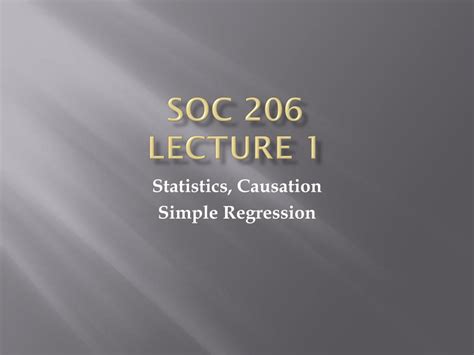 Ppt Soc 206 Lecture 1 Powerpoint Presentation Free Download Id 3406696