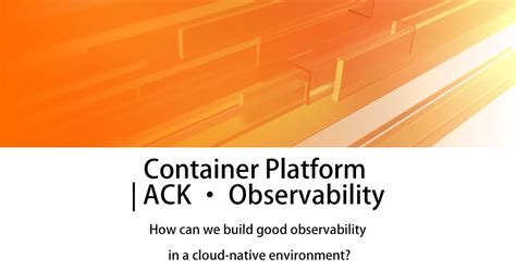 Cloud Native Container Platform Ack · Observability