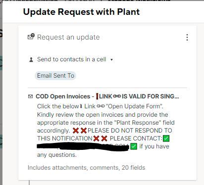 Open Update Form Button In Not Available In Email Body Smartsheet Community