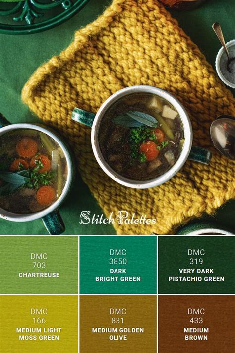 Comforting Soup Color Palette Yellow Food Colors Palette Orange