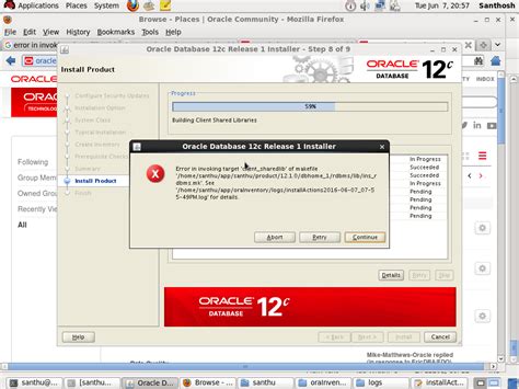 Error In Invoking Target Clientsharedlib Of Makefile Oracle Forums