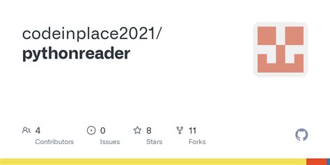 GitHub Codeinplace Pythonreader