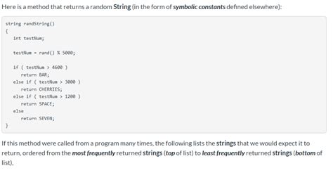 Solved Here Is A Method That Returns A Random String In The