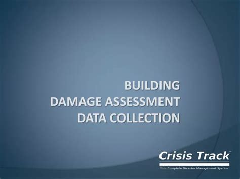 PPT Building Damage Assessment Data Collection PowerPoint Presentation ID
