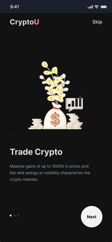 Cryptou Cryptocurrency App Flutter Ui Kit By Unikappslight Codecanyon