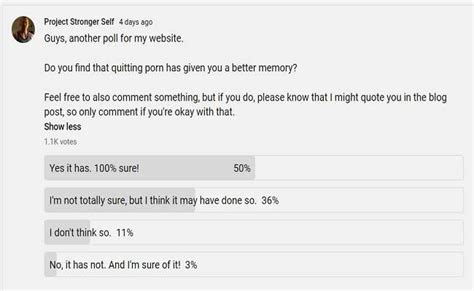 Does Memory Improve After Quitting Porn Results From Poll