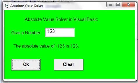 Free Programming Source Codes And Computer Programming Tutorials Absolute Value Solver In
