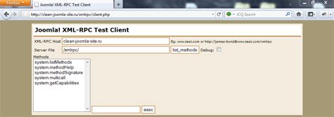 Изучаем joomla xml rpc test client Интересно почитать…