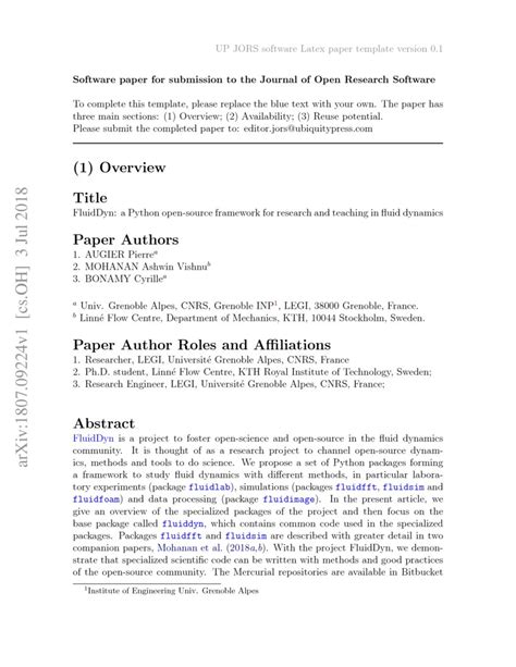 Fluiddyn A Python Open Source Framework For Research And Teaching In