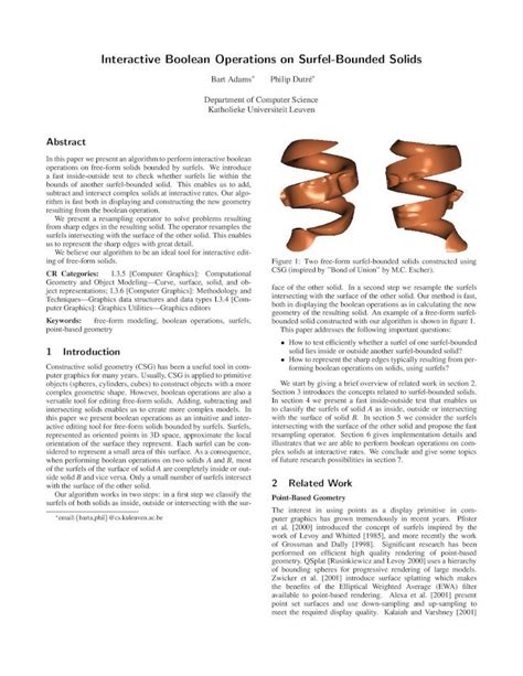 pdf interactive boolean operations on surfel bounded solids