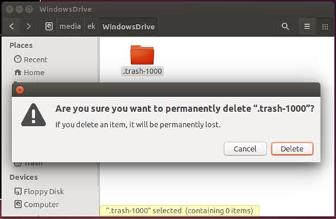Dual Boot How To Delete Ubuntu S Hidden Or Trash Files And Folders Like Trash On