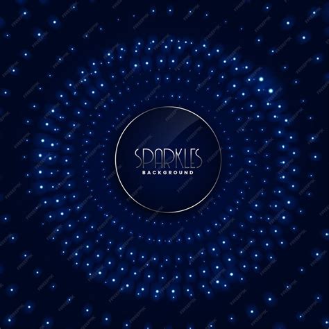 파란색 원형 반짝 빛나는 배경 무료 벡터
