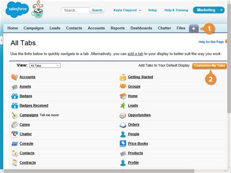 Tabs And Apps CustomGuide