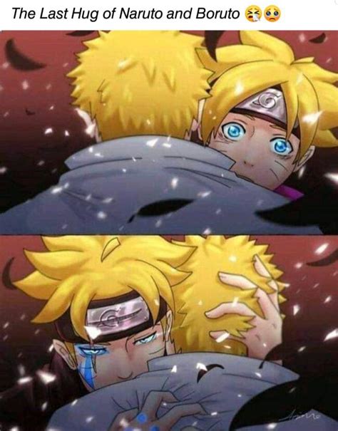 The Last Hug Of Naruto And Boruto😖 Anime Amino
