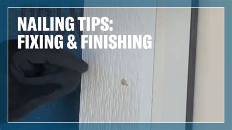 Lp® Smartside® Installation Tip Overdriven Nails Youtube